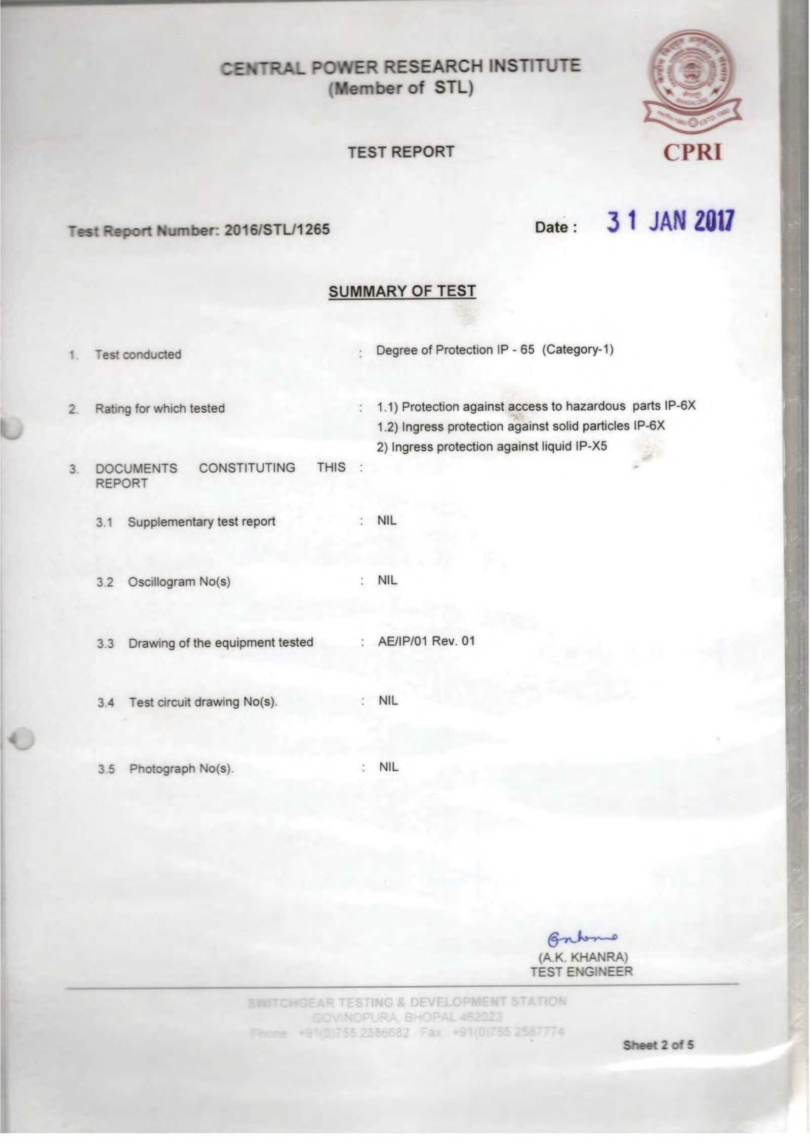 Certification – ASTEK ELECTRICALS INDIA PVT. LTD