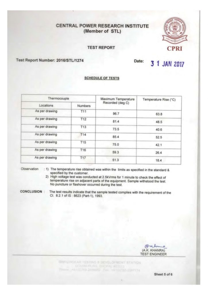 Certification – ASTEK ELECTRICALS INDIA PVT. LTD
